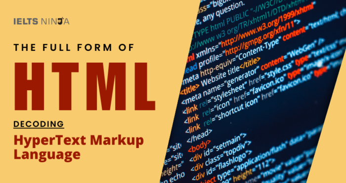 The Full Form Of Html Decoding Hypertext Markup Language